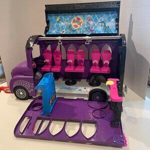 monster high | Toys | Big Monster High Deluxe School Bus Mobile Salon ...